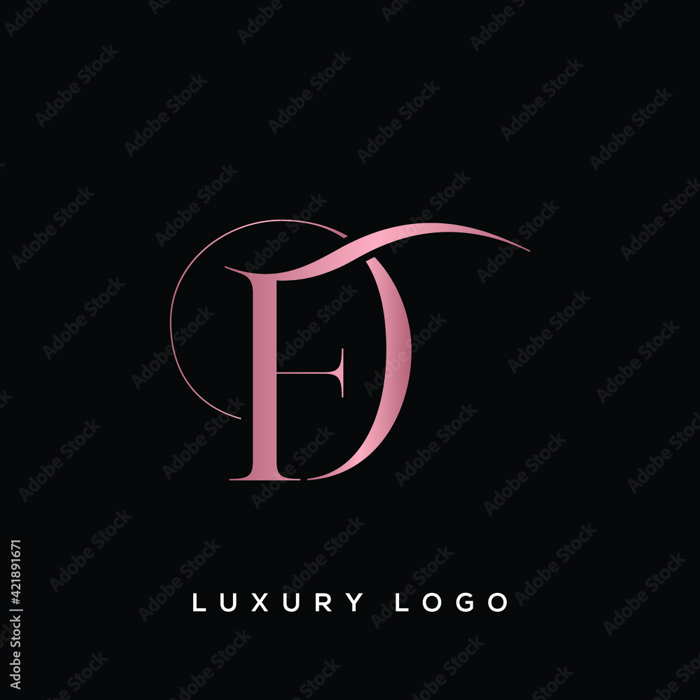 DF letter logo alphabet monogram icon symbol Stock Vector | Adobe Stock