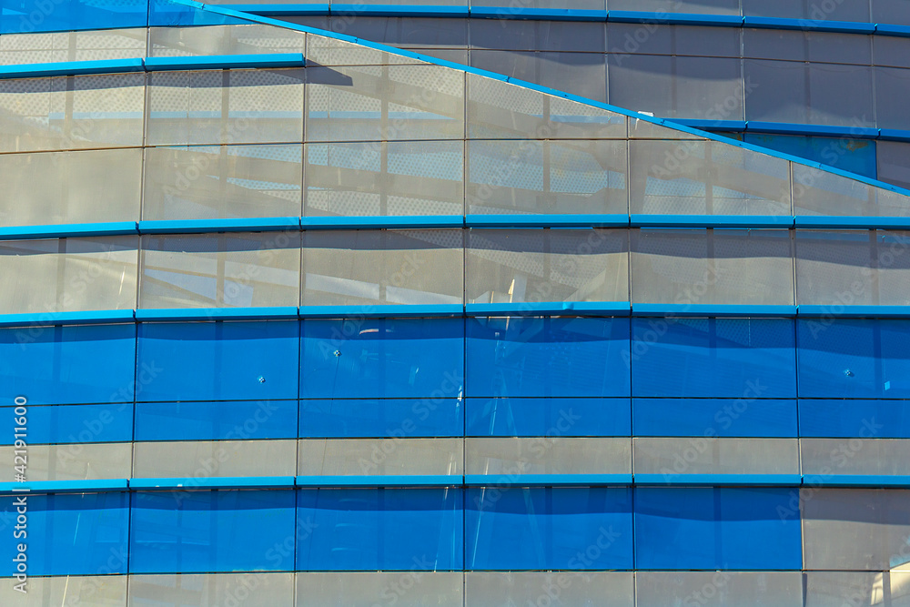 Ventilation panel on the facade of the building. rainscreen. exterior ...