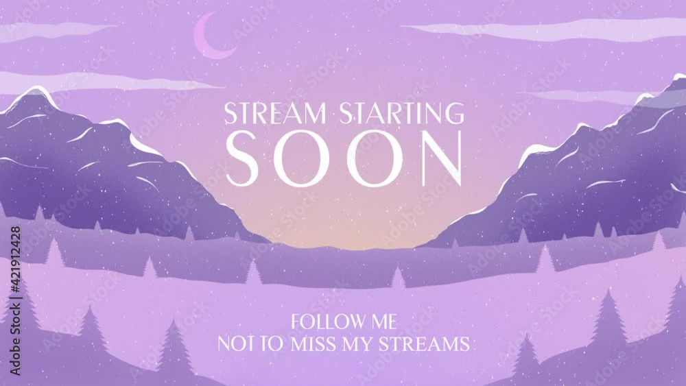 Animated Twitch Screens Cute Neon for Stream - Starting soon.Media ...