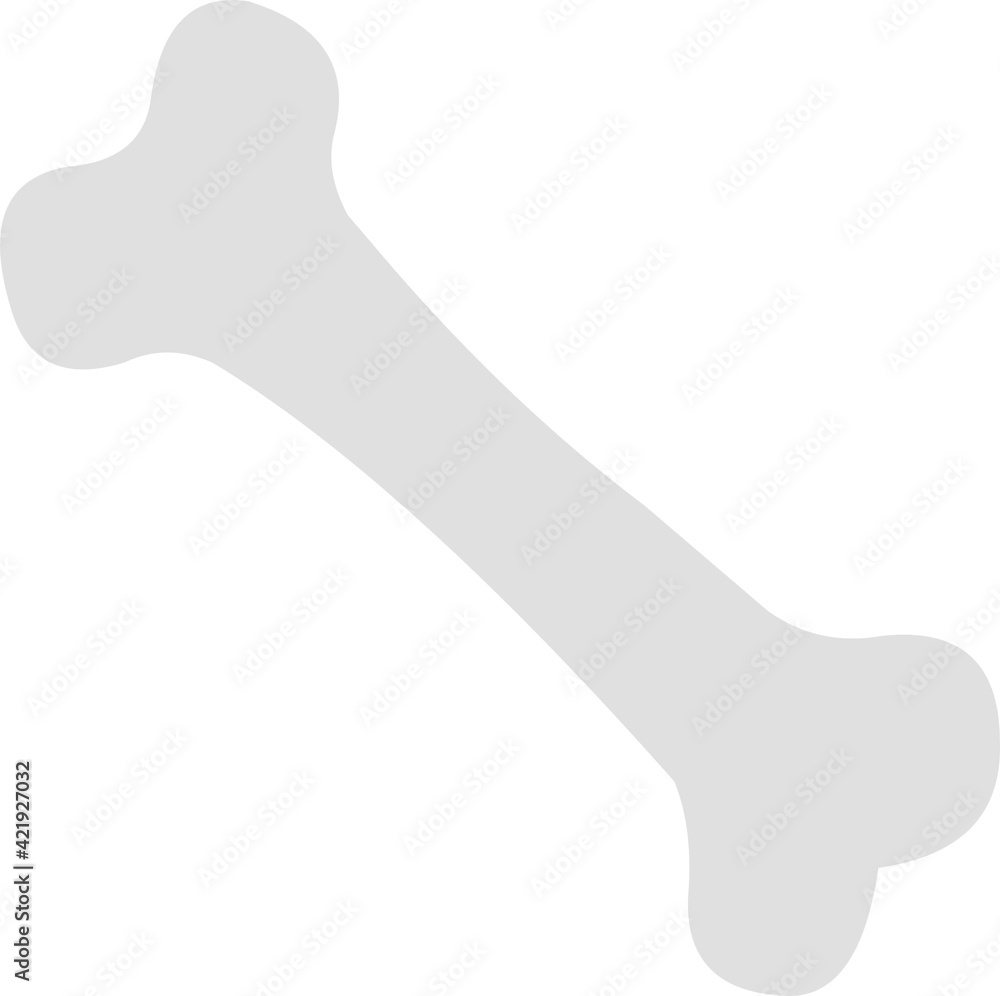 Vector illustration of emoticon of a bone Stock Vector | Adobe Stock