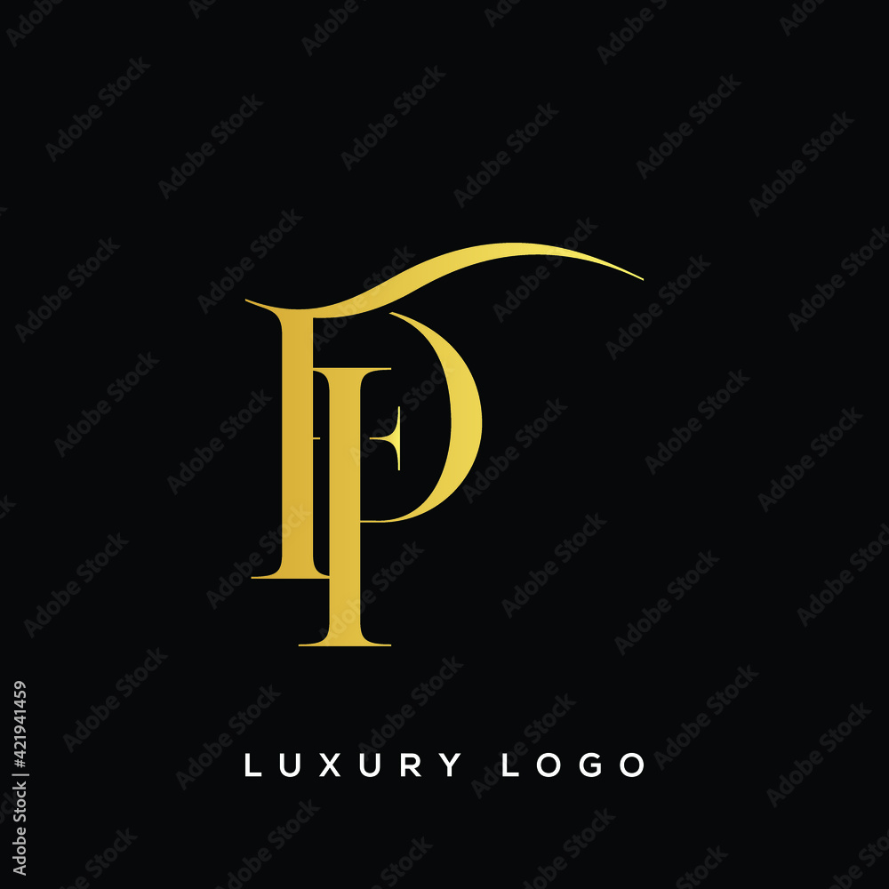 FP letter logo alphabet monogram icon symbol Stock Vector | Adobe Stock