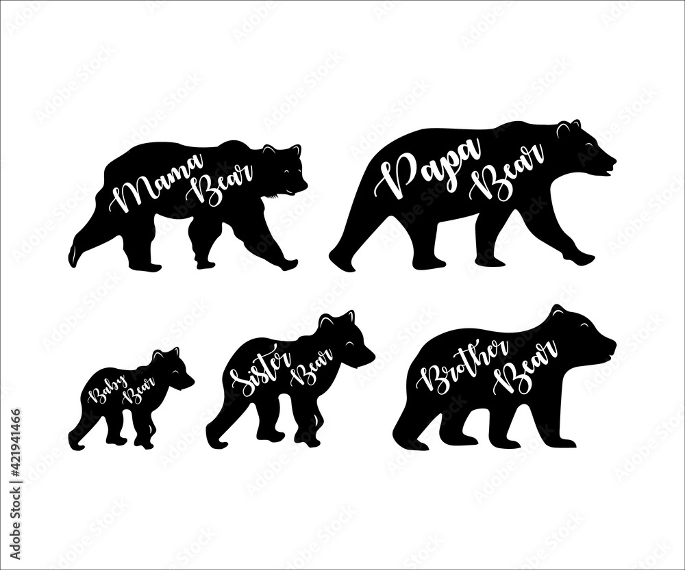 Baby Bear Printable Vector Illustration, Cute baby bear, Baby Bear ...