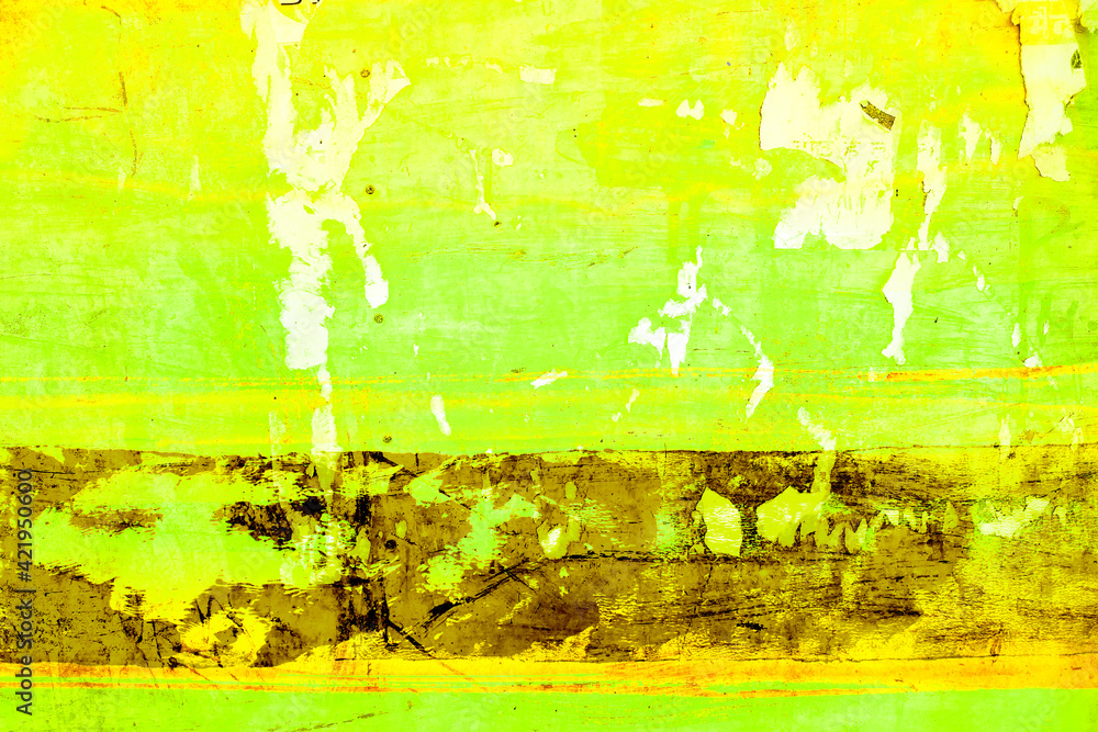 Old ripped torn posters grunge texture background creased crumpled ...