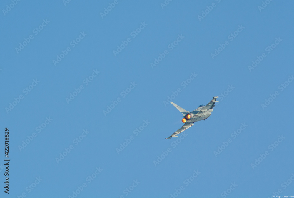 Eurofighter Typhoon jet at an airshow Stock Photo | Adobe Stock