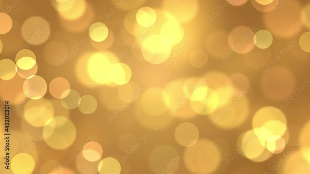 4k blurred festive yellow orange lights with bokeh Abstract isolated ...