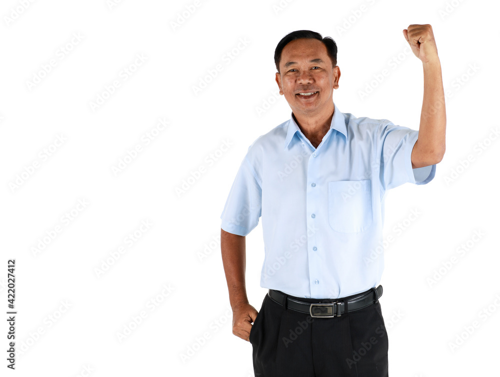 A kindly face and warm character ole senior Asian man with a friendly ...