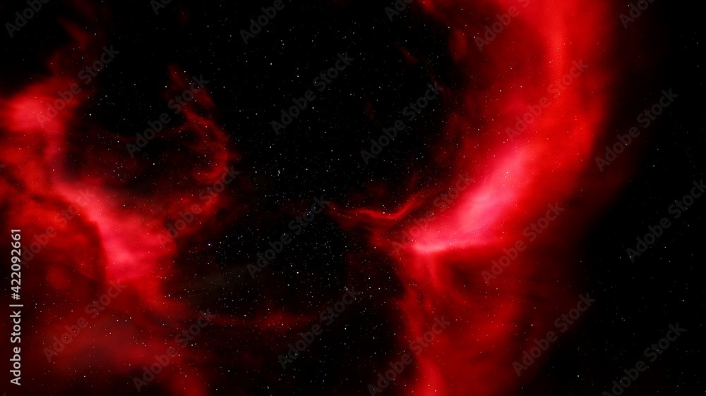 red-violet nebula in outer space, horsehead nebula, unusual colorful ...