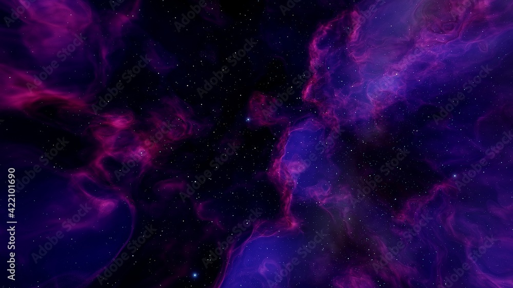 red-violet nebula in outer space, horsehead nebula, unusual colorful ...