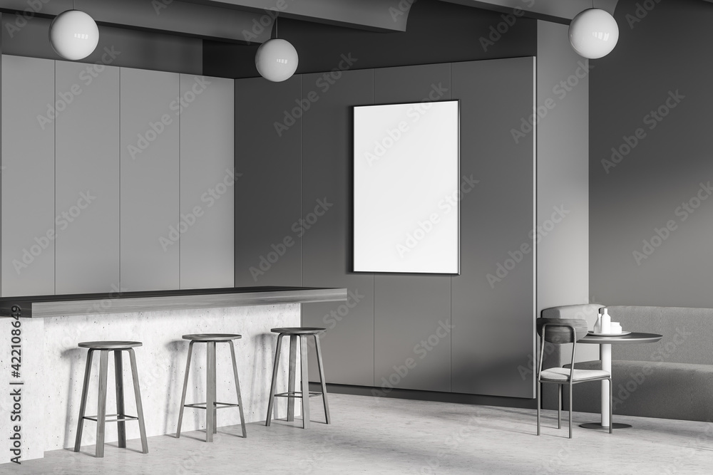 Canteen interior in school, college or office. Cafeteria, dining room ...
