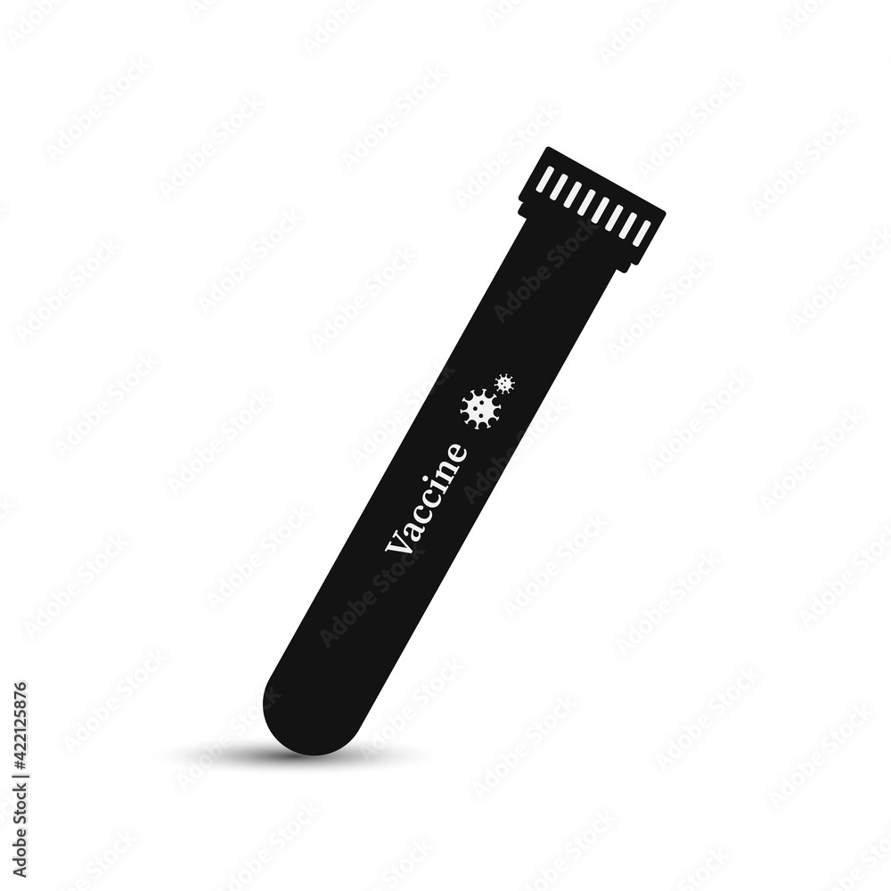 Types of tests for coronavirus. vector illustration test tube with ...