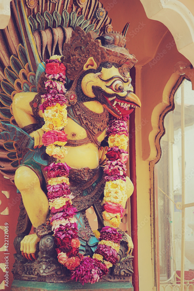 The divine bird is Garuda. The mount animal of Lord Vishnu ...