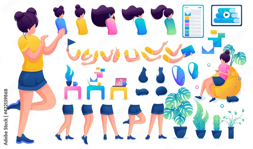 Constructor For Creating A Young Teen Girl Create Your Own Beautiful Girl Character With A Set