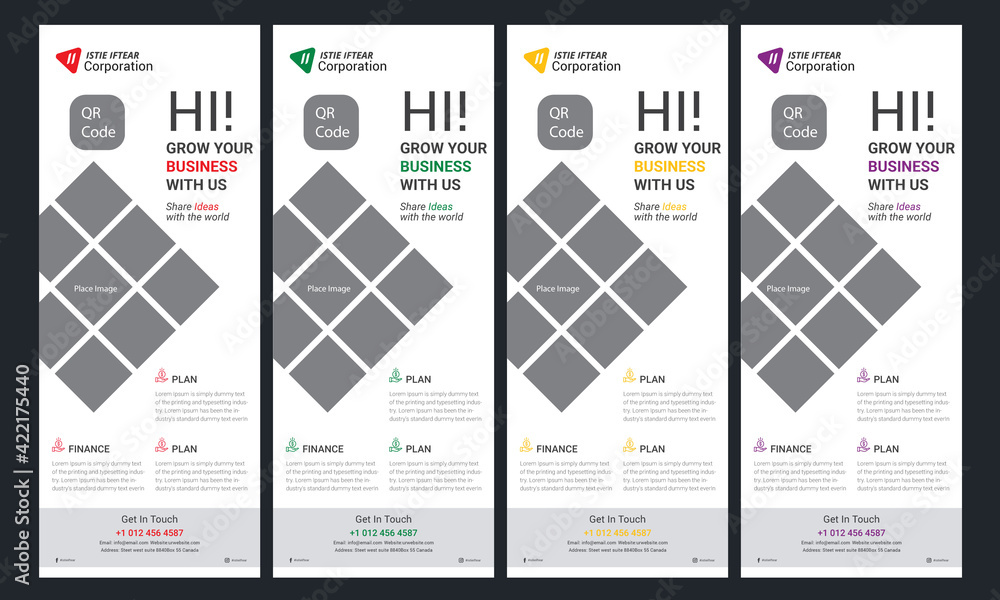 Corporate Creative Business X Banner I Print Design Template I Roll Up ...