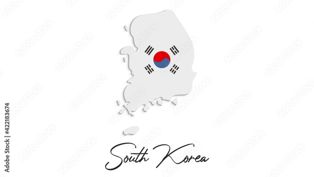 Wideo Stock: Flag of South Korea - different types South Korea-Flag ...