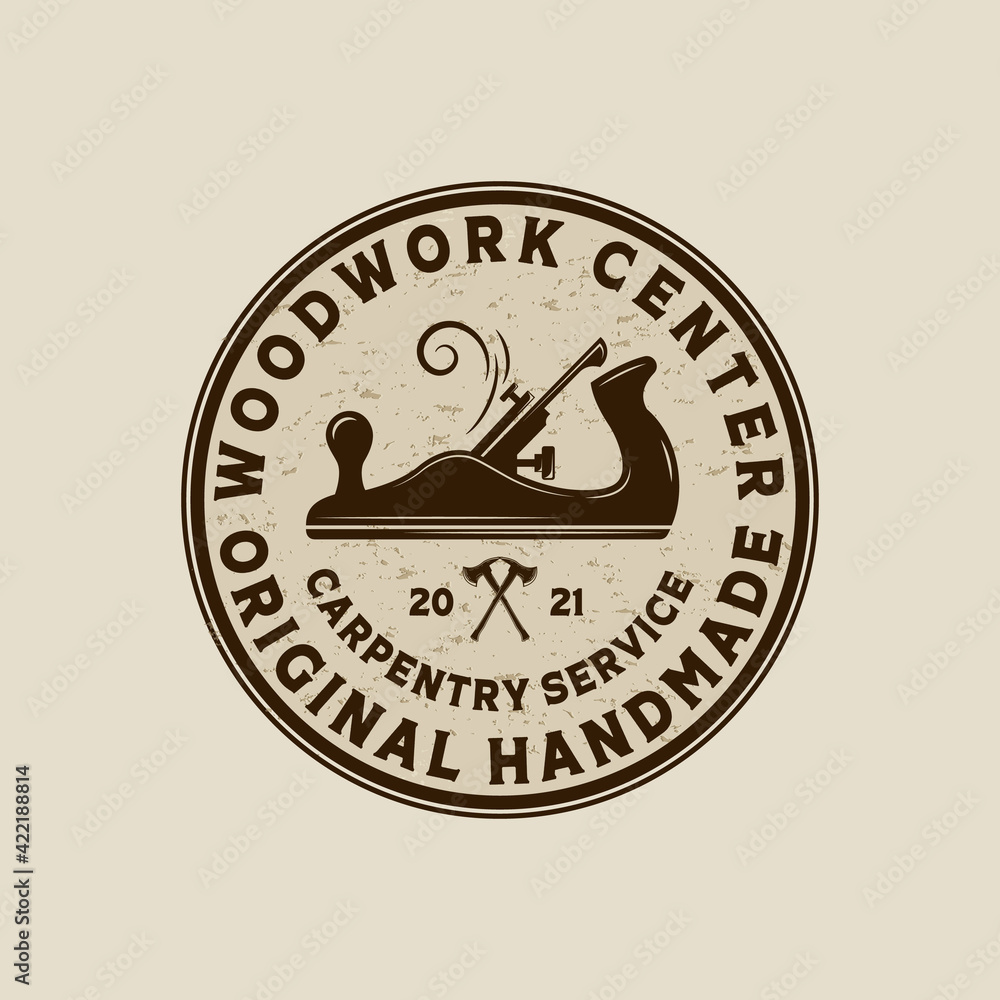 Woodwork Vector Illustration Logo Design. Woodwork Logo Template for ...