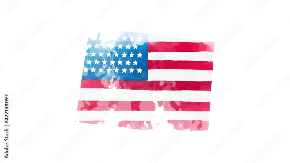 Brush animated map showing the state of Colorado from the united state ...