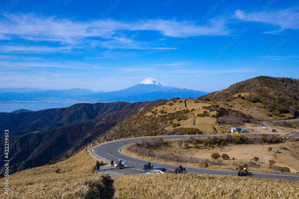 mount fuji - izu skyline , landscape with sky and clouds Stock Photo ...