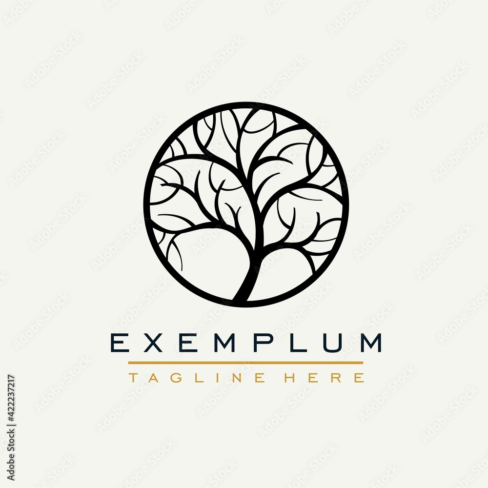 Tree vector icon. Nature trees vector illustration logo design ...