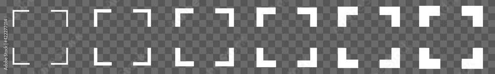 Full Screen Icon White | Fullscreen Illustration | Video Expand Button ...