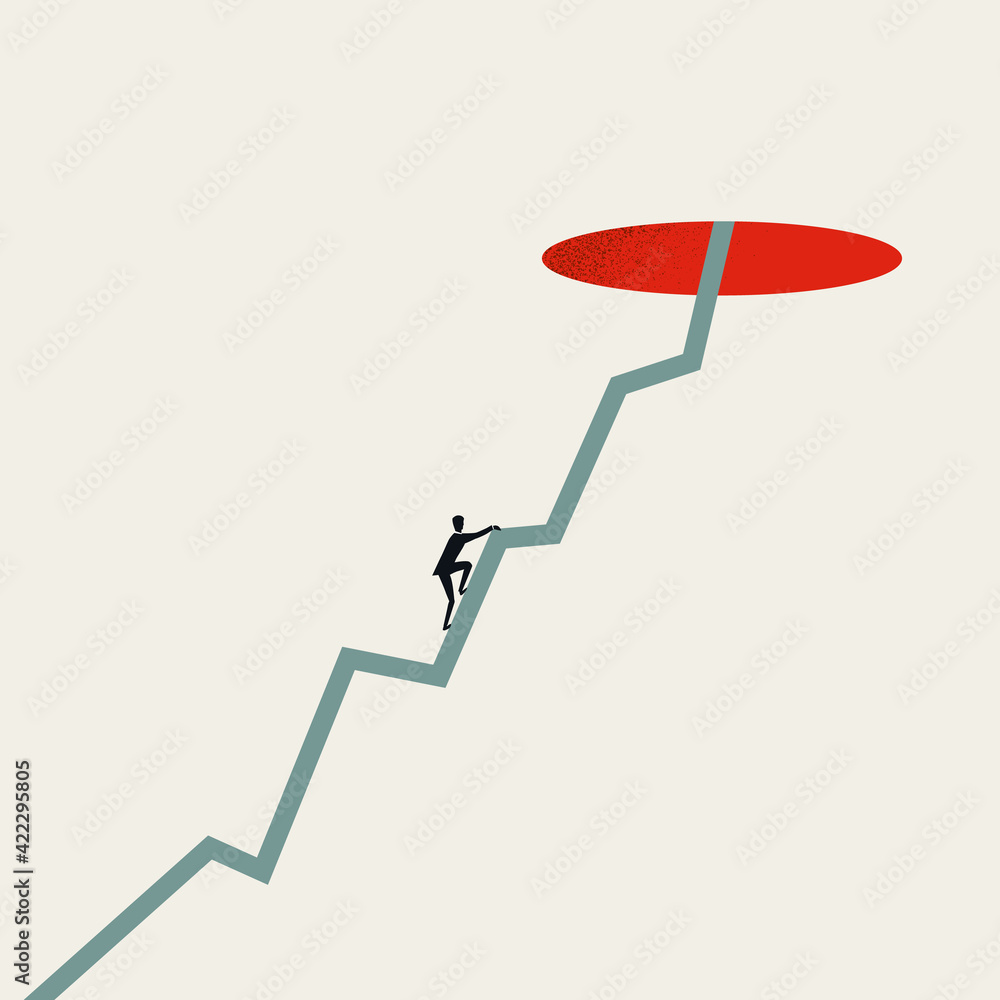 Business hope and future vector concept. Symbol of growth, success ...