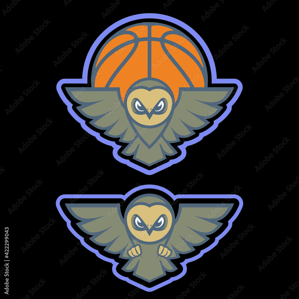 Owl mascot logo design vector with modern illustration concept style ...