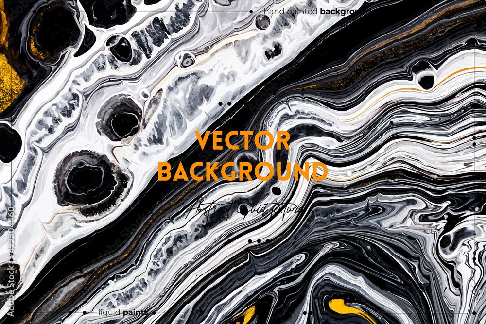 Fluid art texture. Abstract backdrop with mixing paint effect. Liquid ...