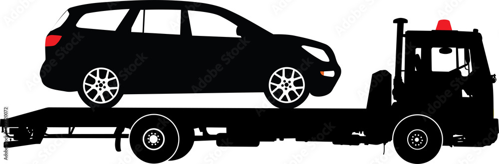 DEPANNAGE AUTOMOBILE ROUTIER Stock Vector | Adobe Stock
