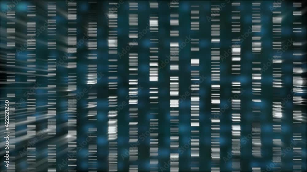 DNA barcodes . DNA barcoding with downward scanning light rays effect ...