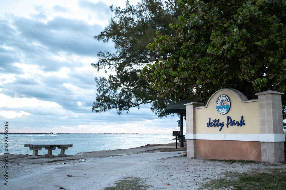 Scenes from Fort Pierce, Florida. Jetty Park, Inlet Linear Park, Fort ...