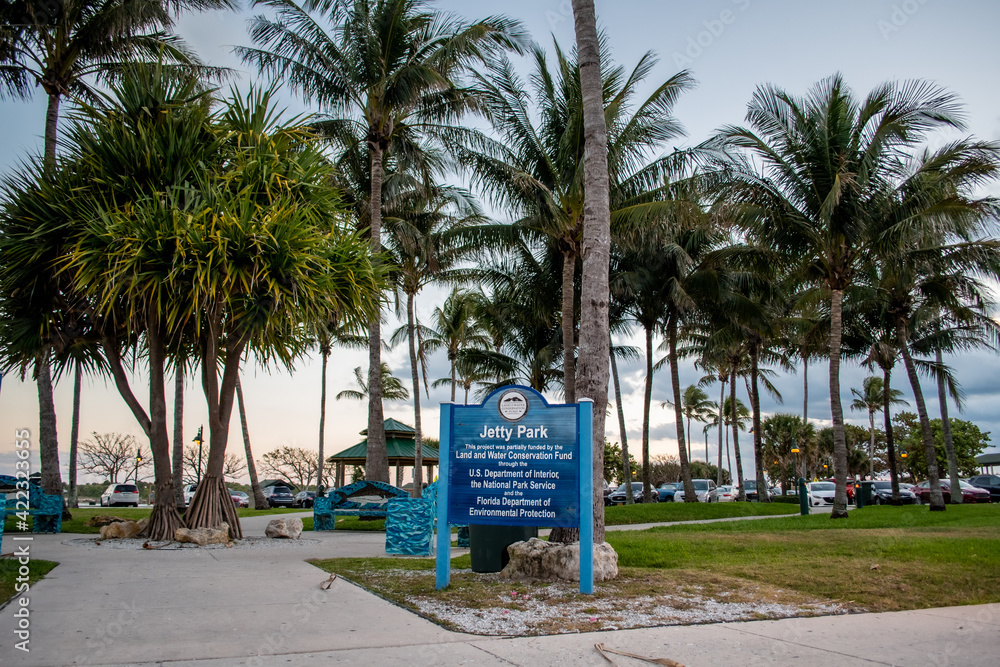 Scenes from Fort Pierce, Florida. Jetty Park, Inlet Linear Park, Fort ...