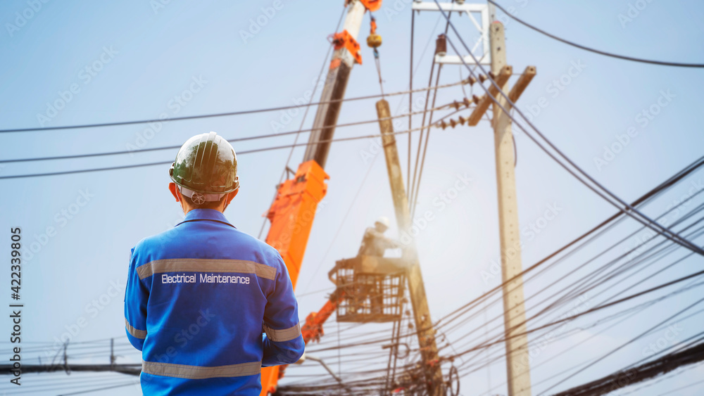 Electrical engineer for construction supervision of high voltage ...