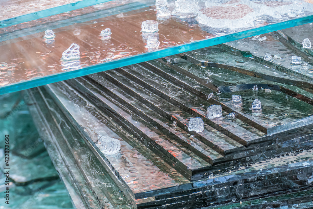 Bruchglas im Wertstoff Container Stock Photo | Adobe Stock Bruchglas im Wertstoff Container Stock Photo | Adobe Stock