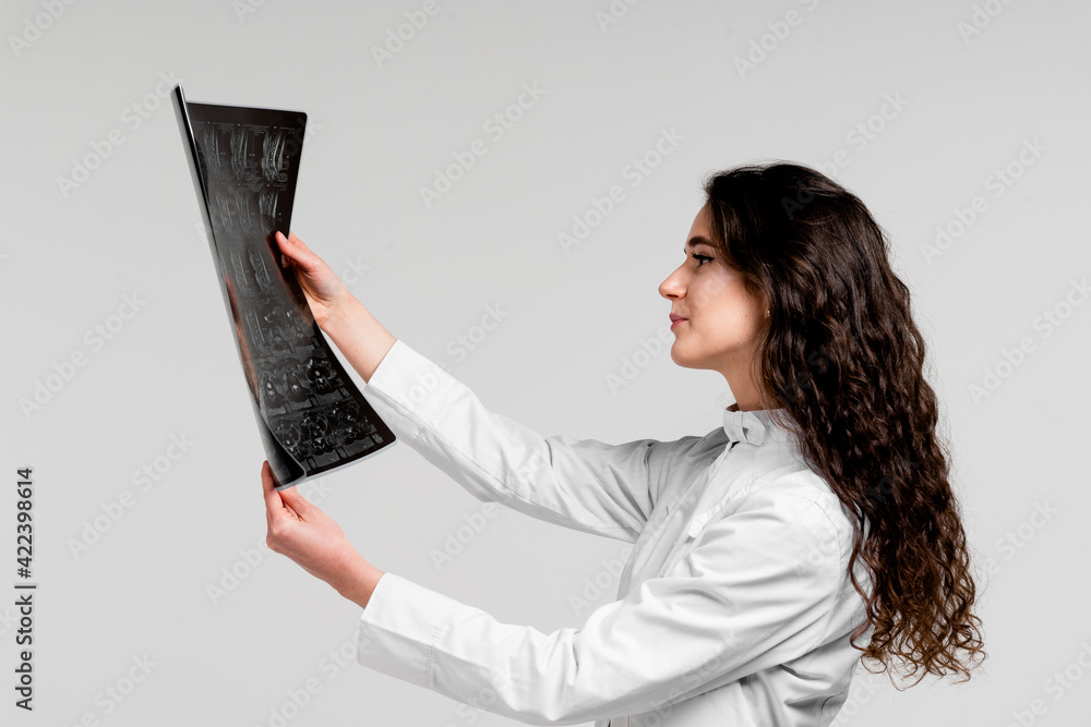 CT scan of the brain and skull for a beautiful young girl to treat a ...