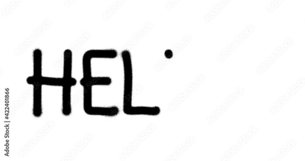 Hello sign spray painted isolated. Graffiti concept art welcome quote ...