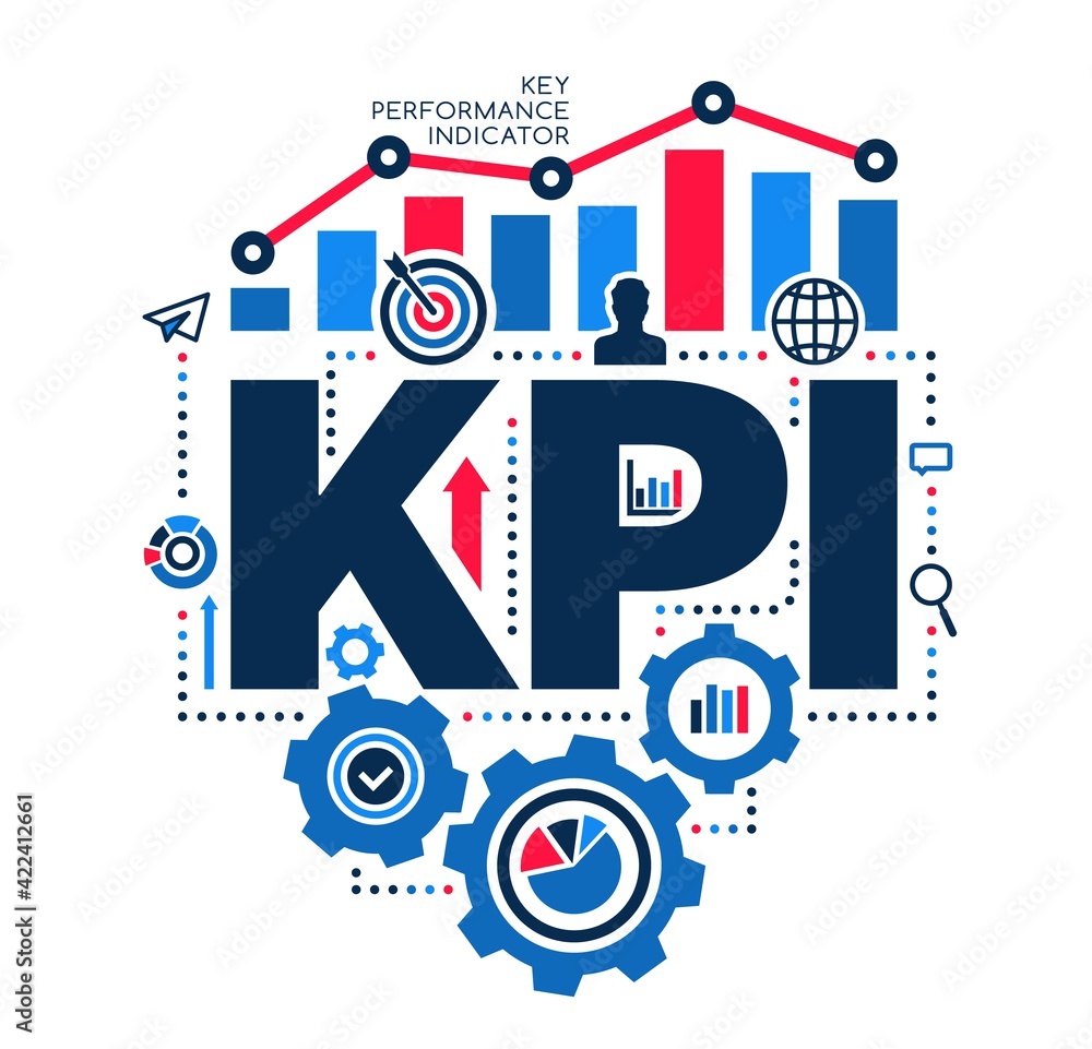 Management and business KPI idea. Key Performance Indicators vector ...