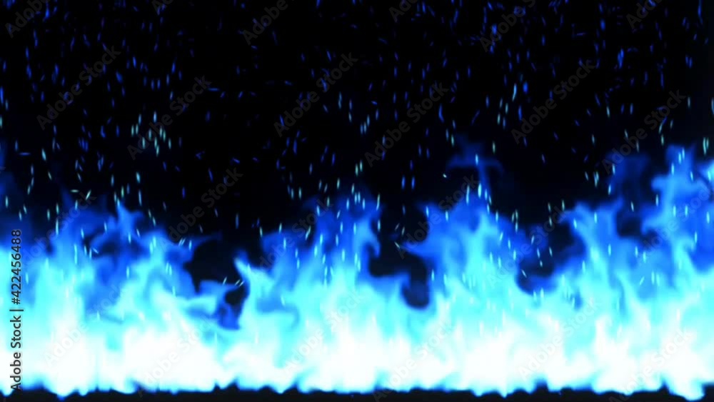 Blue Fire Animated Gif