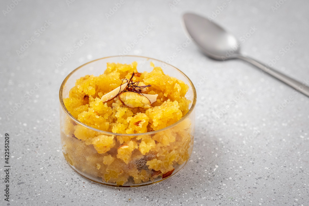 Fotografia do Stock: Moong Dal Halwa or Mung Daal Halva is an Indian ...