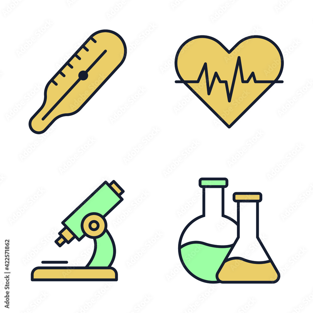 Set of Medicine and Health icon. Medical Assistance pack symbol ...