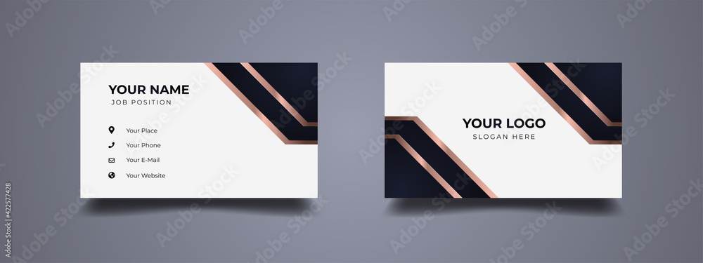 Business card design modern and minimalist background. Corporate name ...