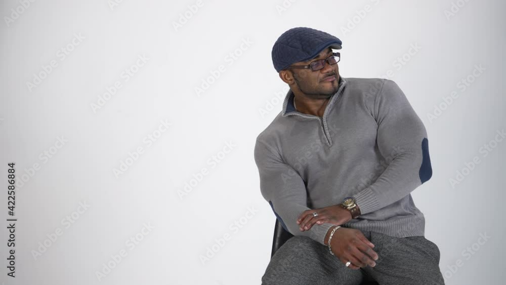 Portrait of african young man. Shirtless male african model with ...