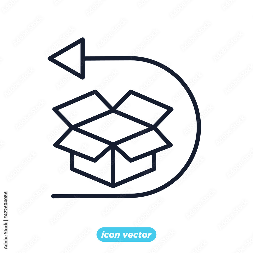return icon. return symbol template for graphic and web design ...