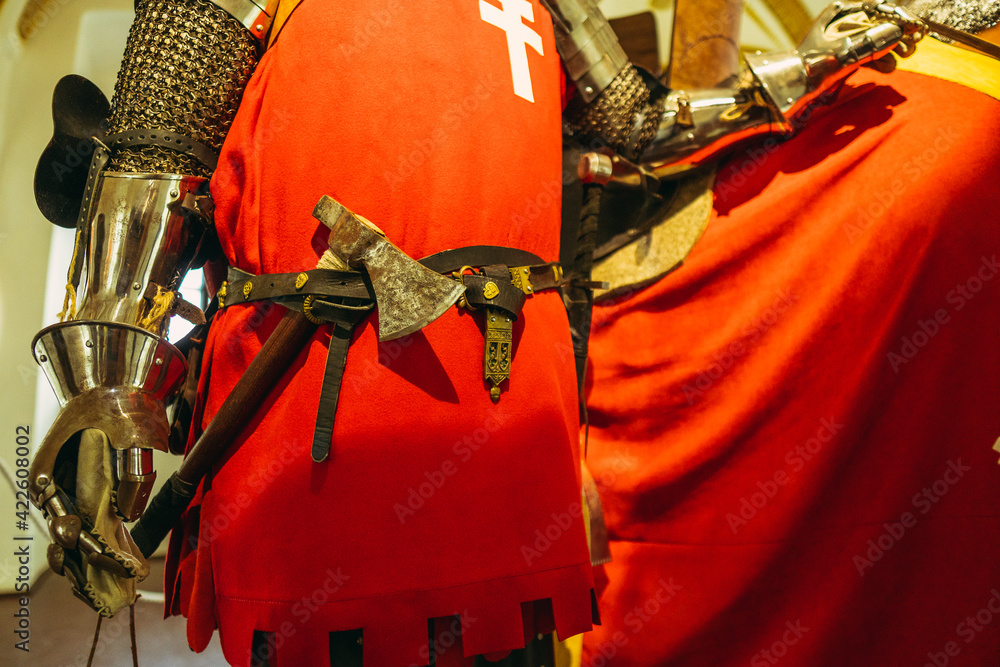 Knight. Knight armor and weapons. Stock Photo | Adobe Stock
