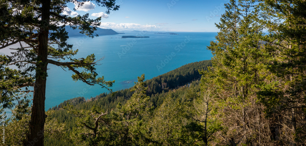Western View of the San Juan Islands and the Salish Sea from Lummi ...