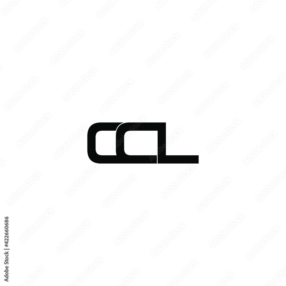 ccl letter original monogram logo design Stock Vector | Adobe Stock