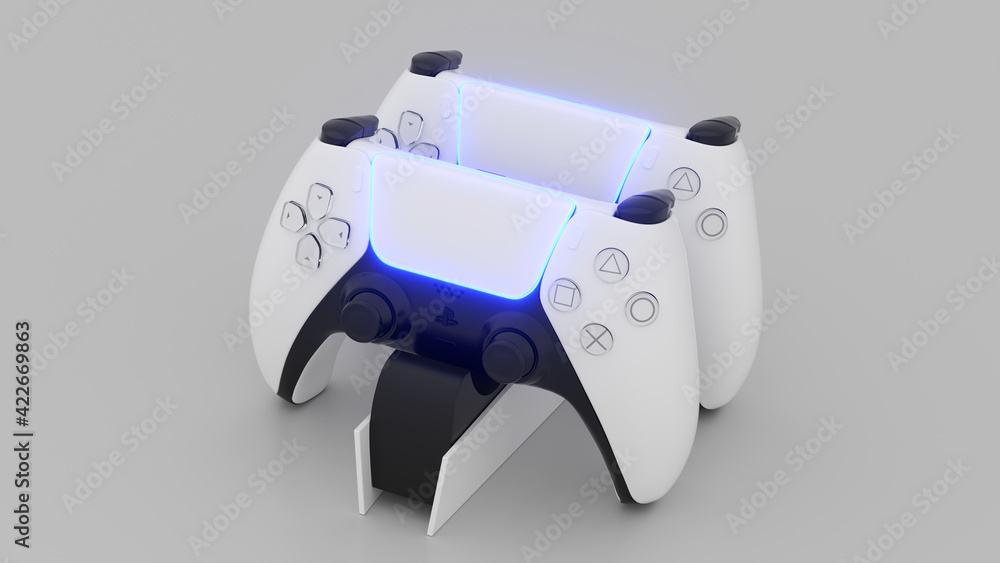 Moscow, Russia - March 20 2021: Home video game controller. Wireless ...