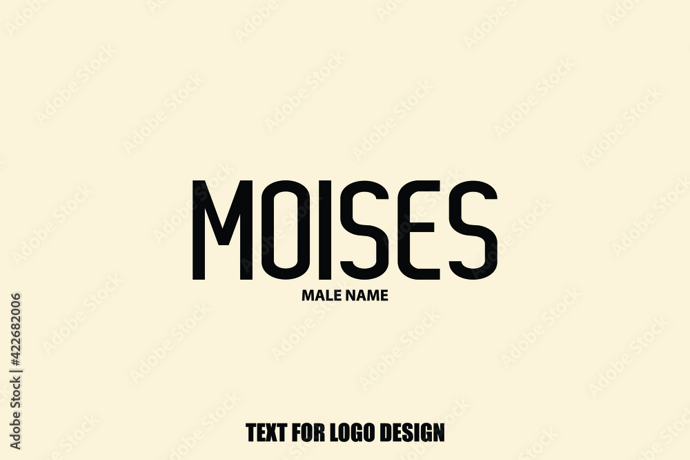 Moises male Name Calligraphy Text Sign For Logo Designs and Shop Names ...