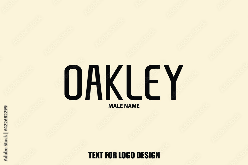 Oakley male Name Calligraphy Text Sign For Logo Designs and Shop Names ...