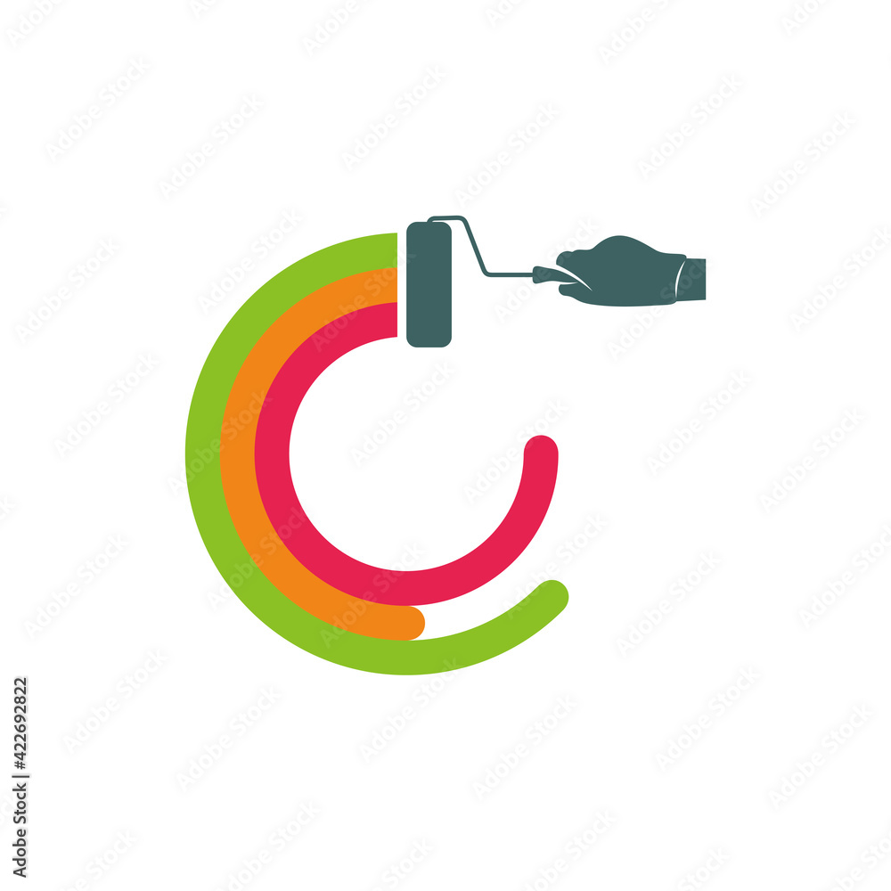 Paint logo design vector illustration, Creative Paint logo design ...