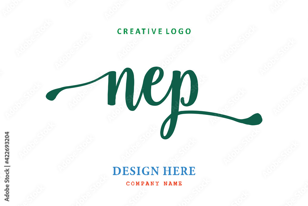 NEP lettering logo is simple, easy to understand and authoritative ...