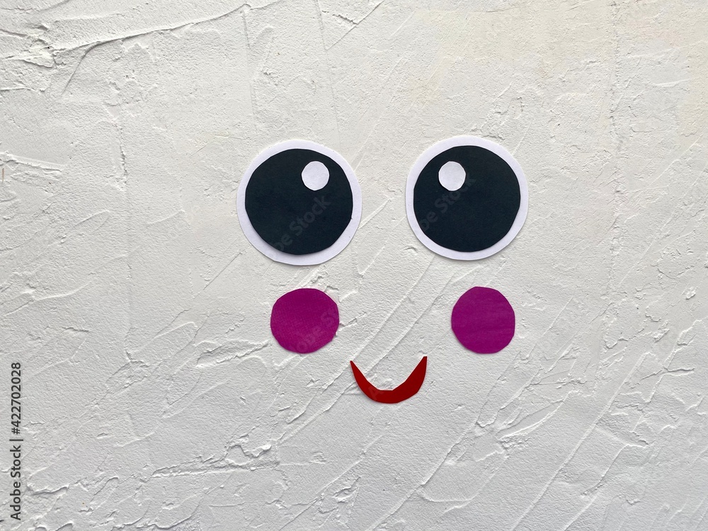 How to make a cute face for kids craft, Children's Paper DIY Stock ...